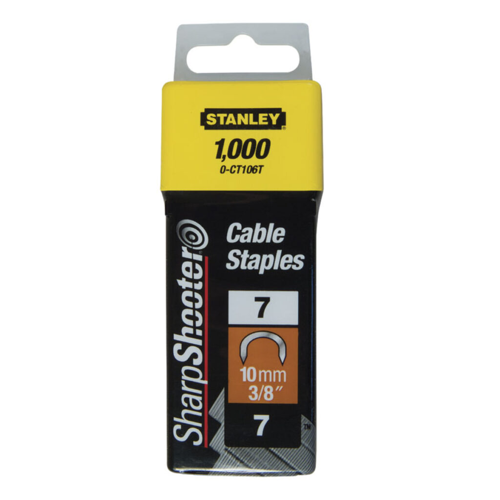 Stanley Round Cable Staples 10mm | 1-CT106T - CIB Partners