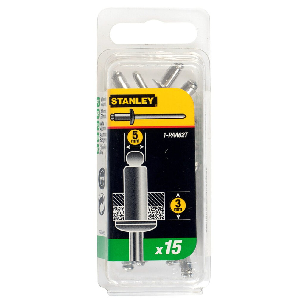 Stanley Aluminium Rivets 5mm x 3mm (15 Pack) | CIB Partners